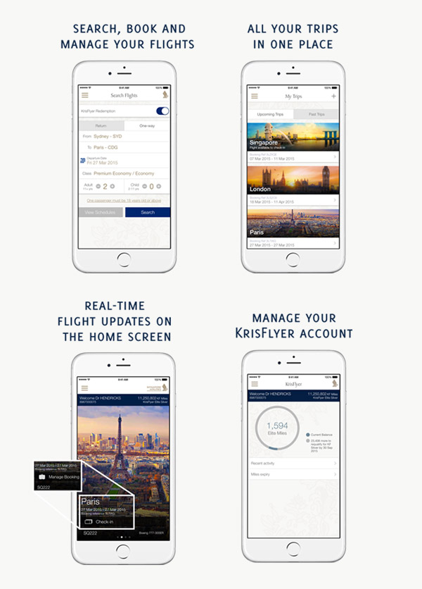 Introducing the new SingaporeAir mobile app