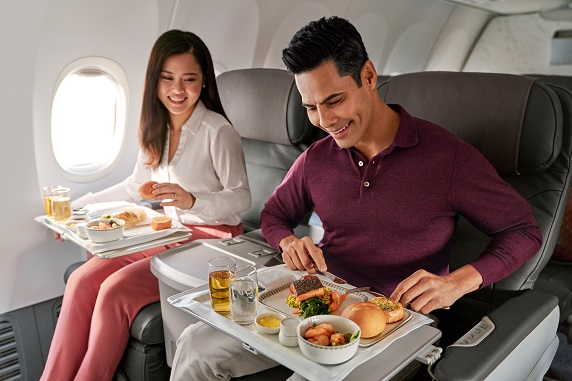 Business Class flights on Singapore Airlines