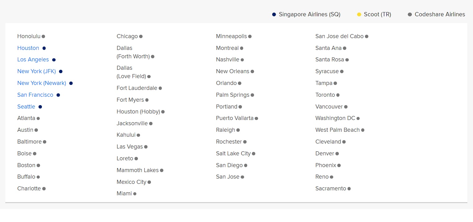 Route Map - Where we fly | Singapore Airlines